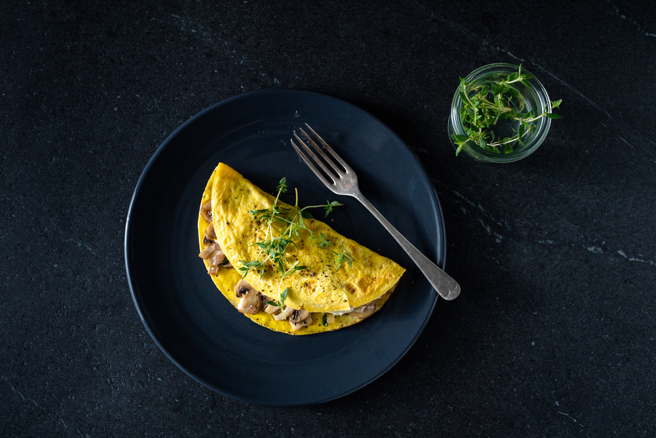 CrossFit | Omelet With Cream Cheese and Mushrooms