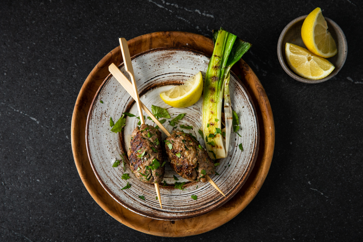 CrossFit | Cumin & Coriander Lamb Skewer With Grilled Leeks