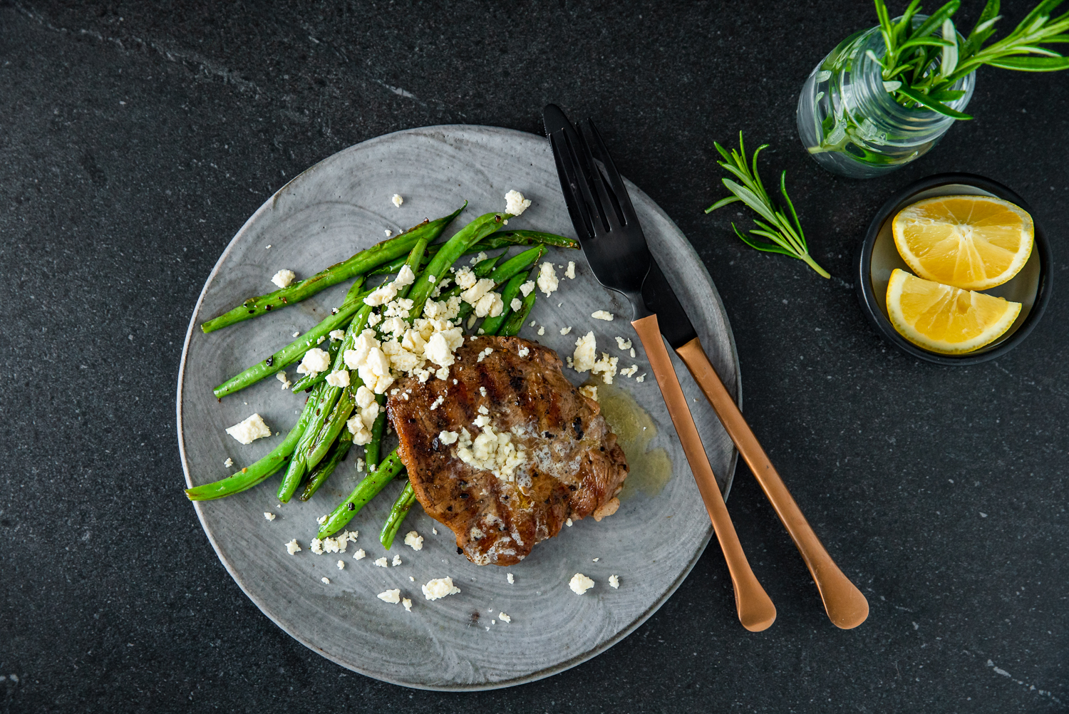 CrossFit | Grilled Steak With Garlic Butter & Green Beans