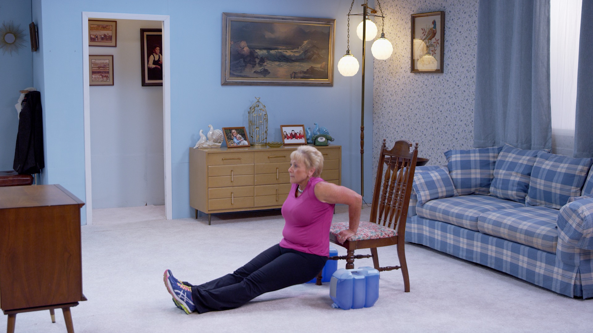 CrossFit | At-Home Workout: Weighted Sit-to-Stands, Chair Dips