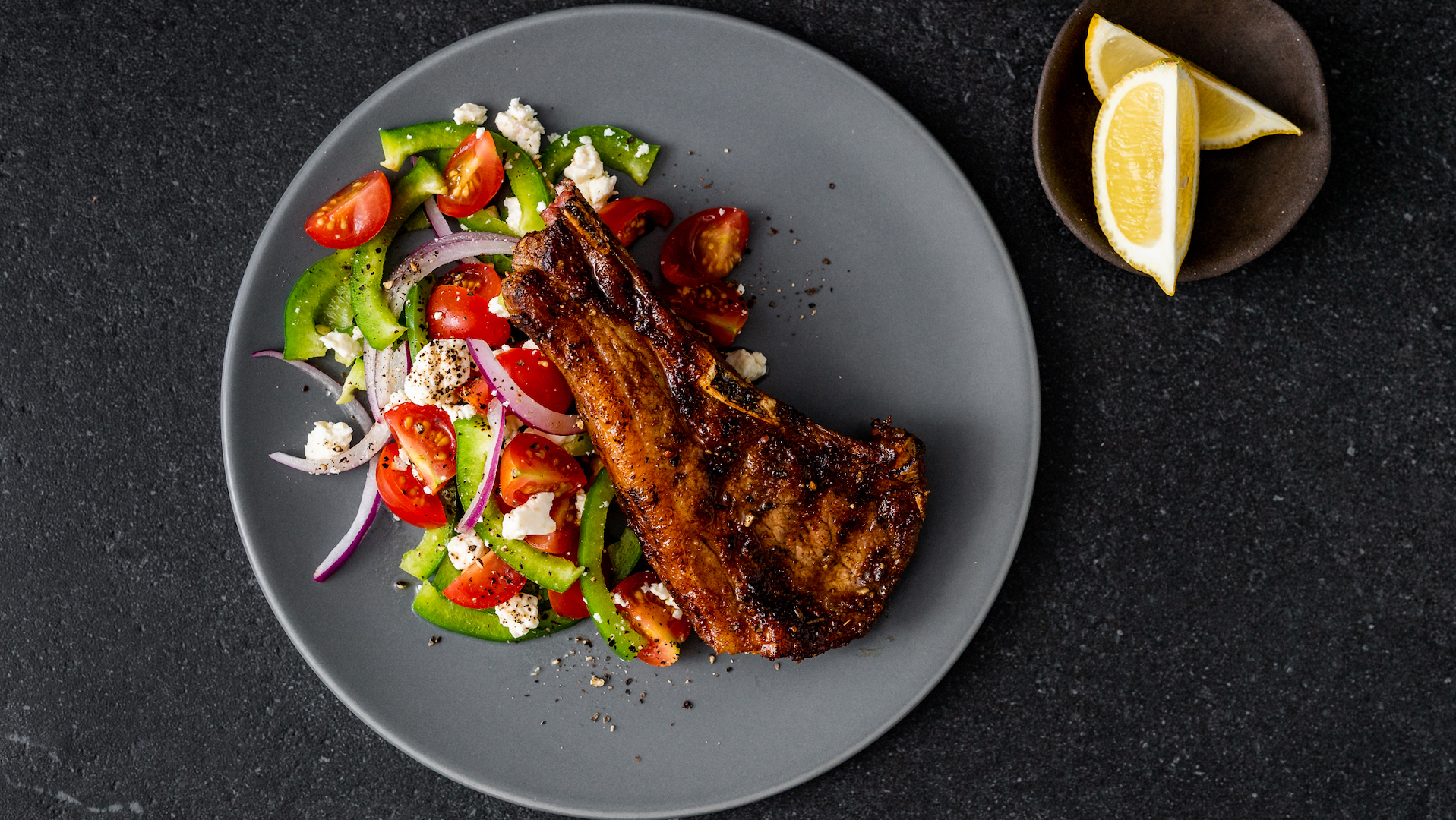 CrossFit | Grilled Lamb Chop With Chopped Salad