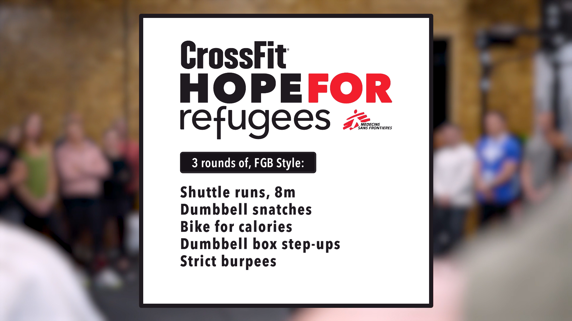 CrossFit | Hope for Refugees Workout Demo